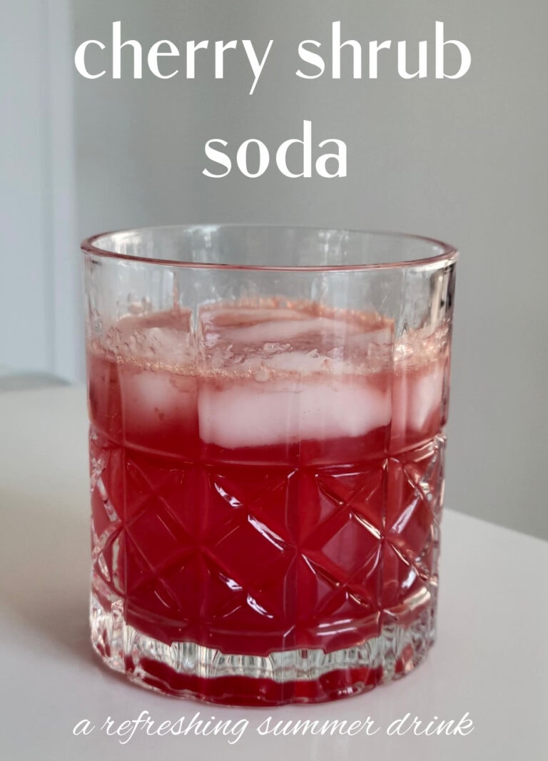 cherry shrub syrup - The Culinary Chase