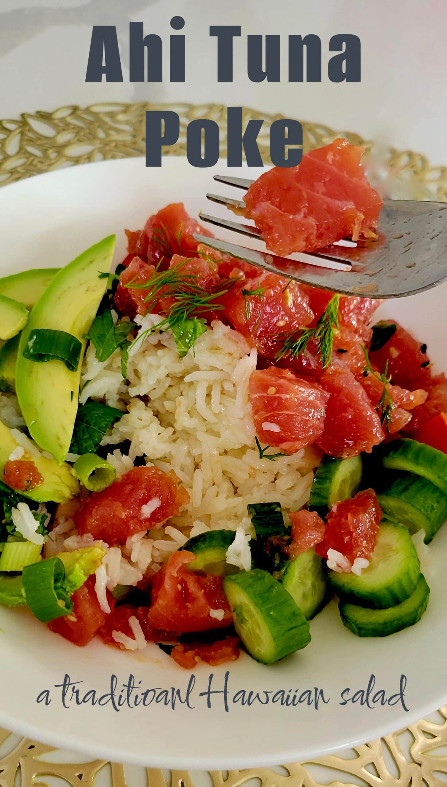 ahi tuna poke - The Culinary Chase