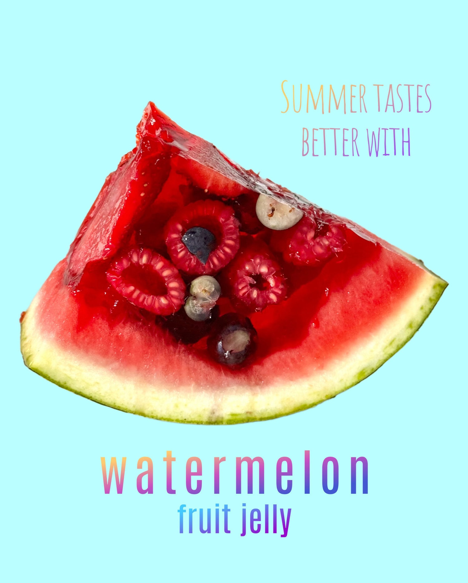 watermelon fruit jelly - The Culinary Chase