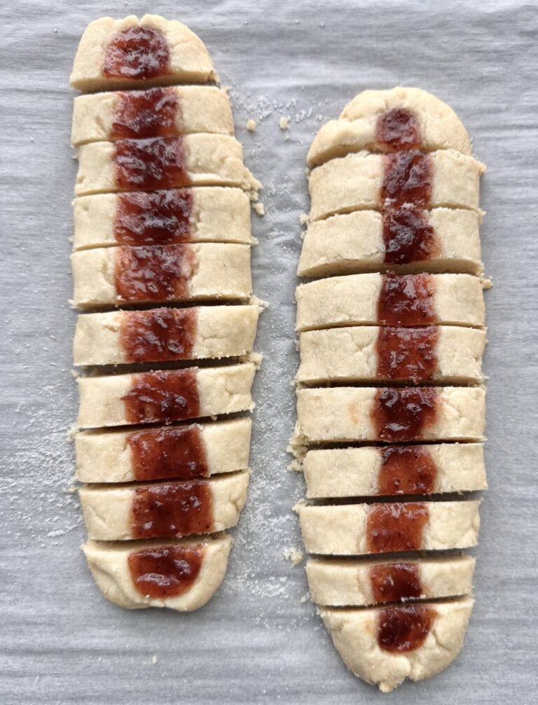 shortbread jam slices - The Culinary Chase