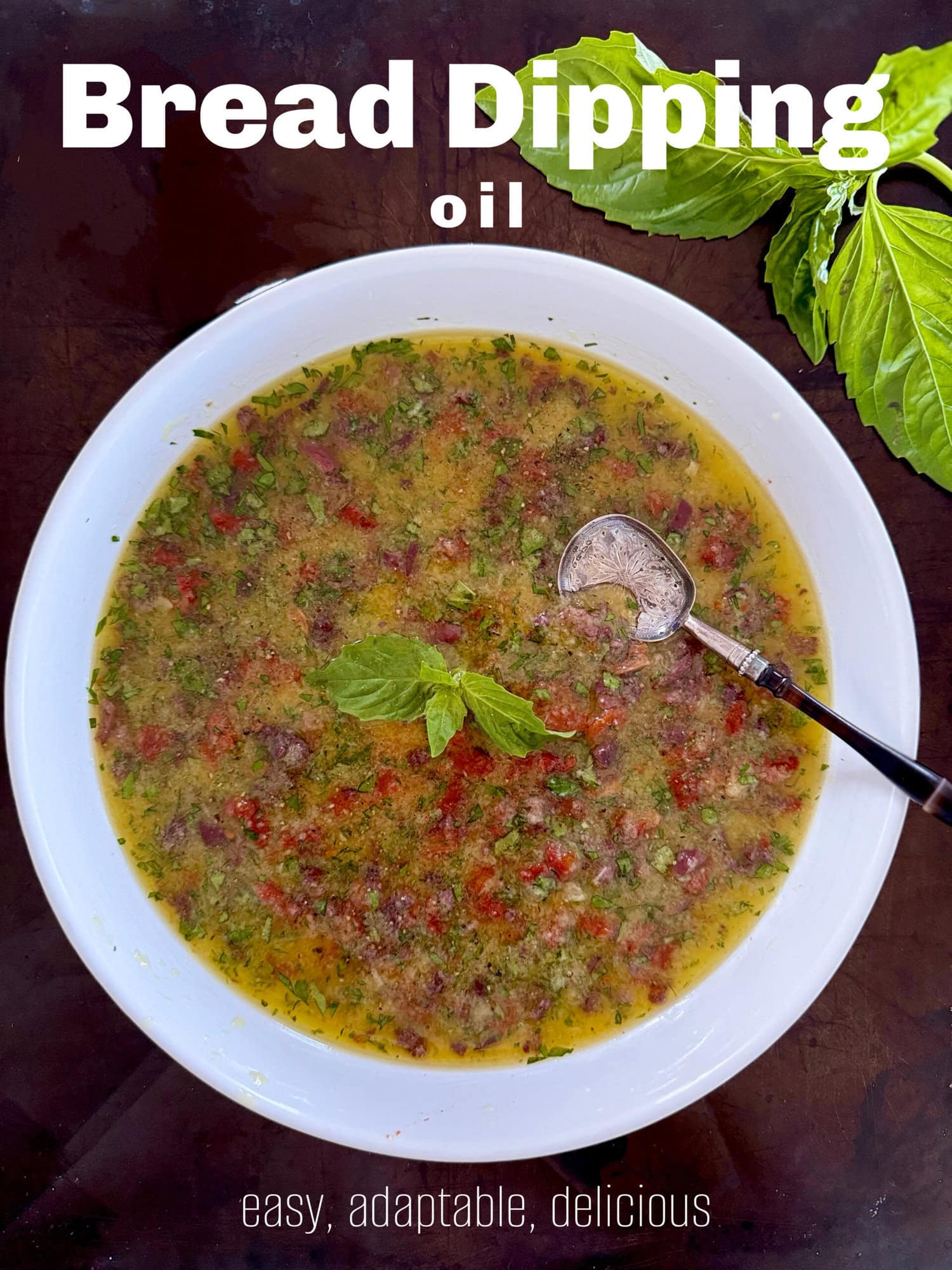 bread dipping oil (so good!) - The Culinary Chase